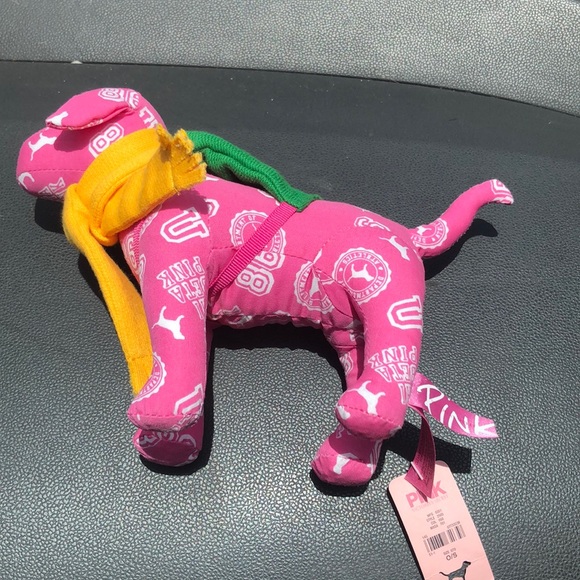 PINK Victoria's Secret | Accessories | Vintage Vs Pink Dog Plush With ...